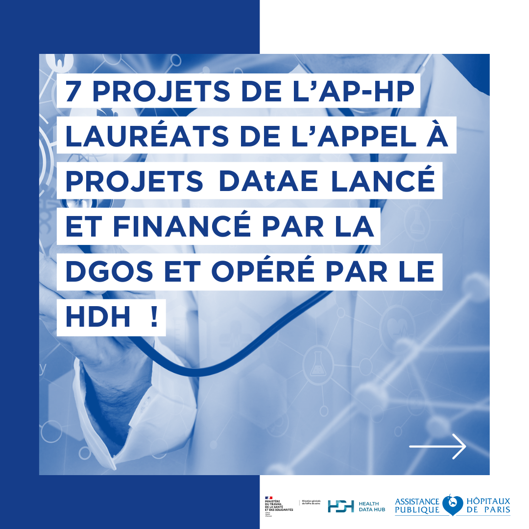 7 projets portés par l’AP-HP lauréats de l’appel à projets DAtAE lancé et financé par la DGOS et ...
